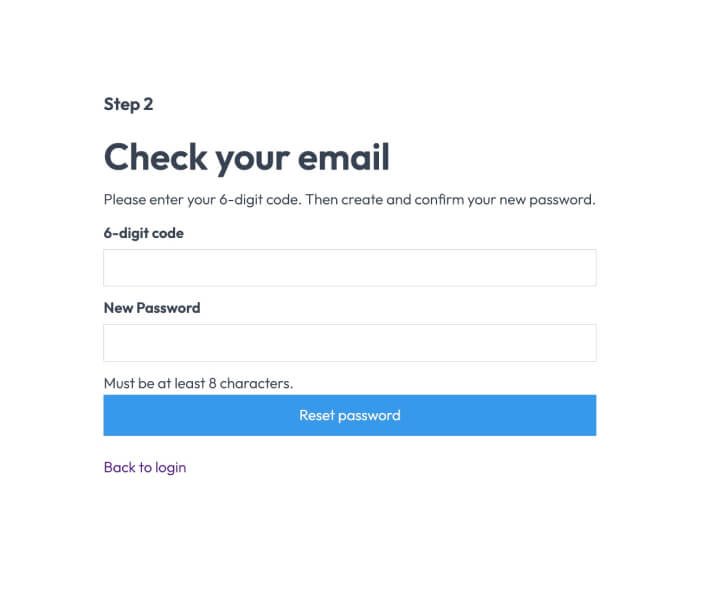 eBook Reset Password for Webflow